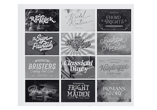 121 TYPES OF TEXT FONT MEGA ARCHIVE