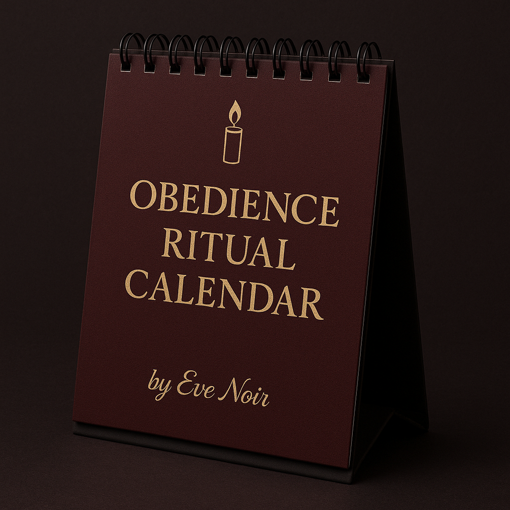 🗓️ Premium Mistress AI – Ritual Calendar A 30-Day System of Obedience ...