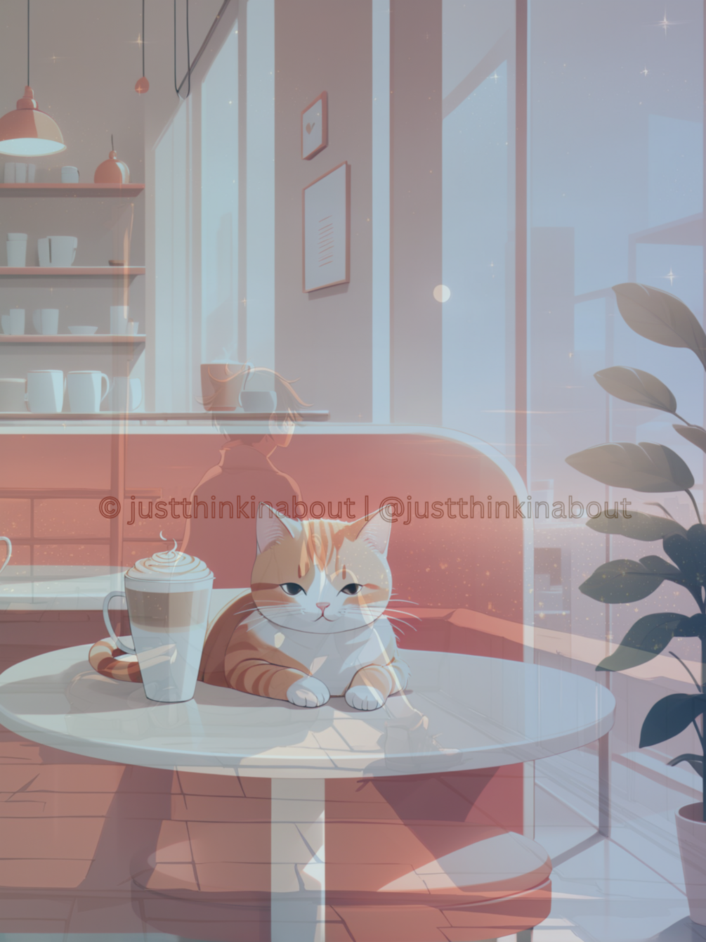 Latte Break – Cozy Cat Café Wallpaper Pack