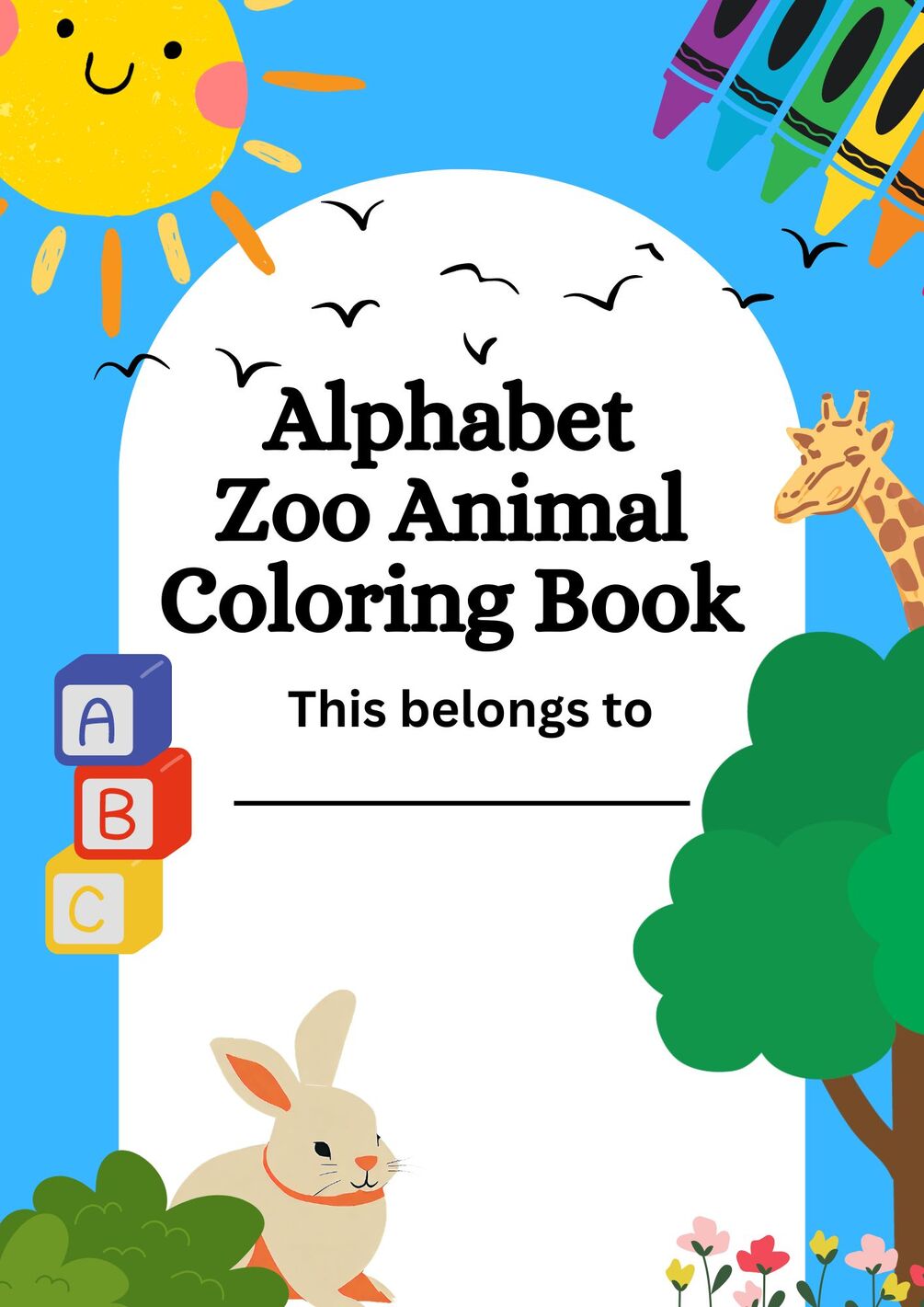 Alphabet Animal Zoo Coloring Book