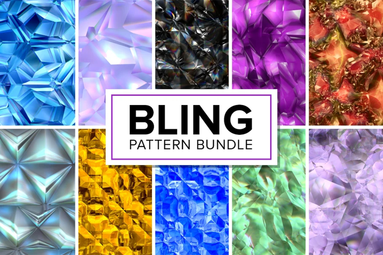 50 Bling Patterns Bundle – Bundle of 50 Glitter Patterns