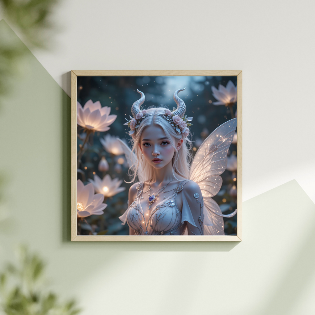 The Bloomlight Fae – Enchanted Fairy Princess Digital Art Print