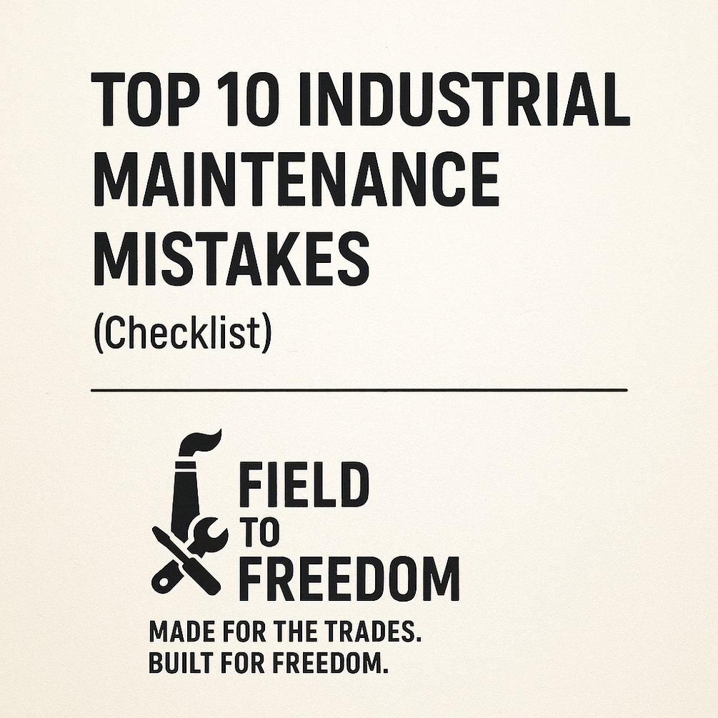 Top 10 Industrial Maintenance Mistakes (FREE Checklist)