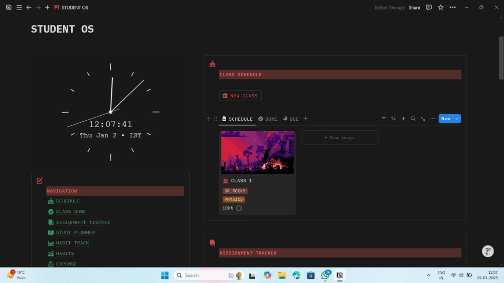 Student os