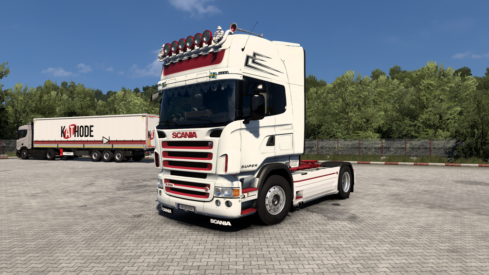 ETS2 Skin Scania RJL R5 RED+WHITE