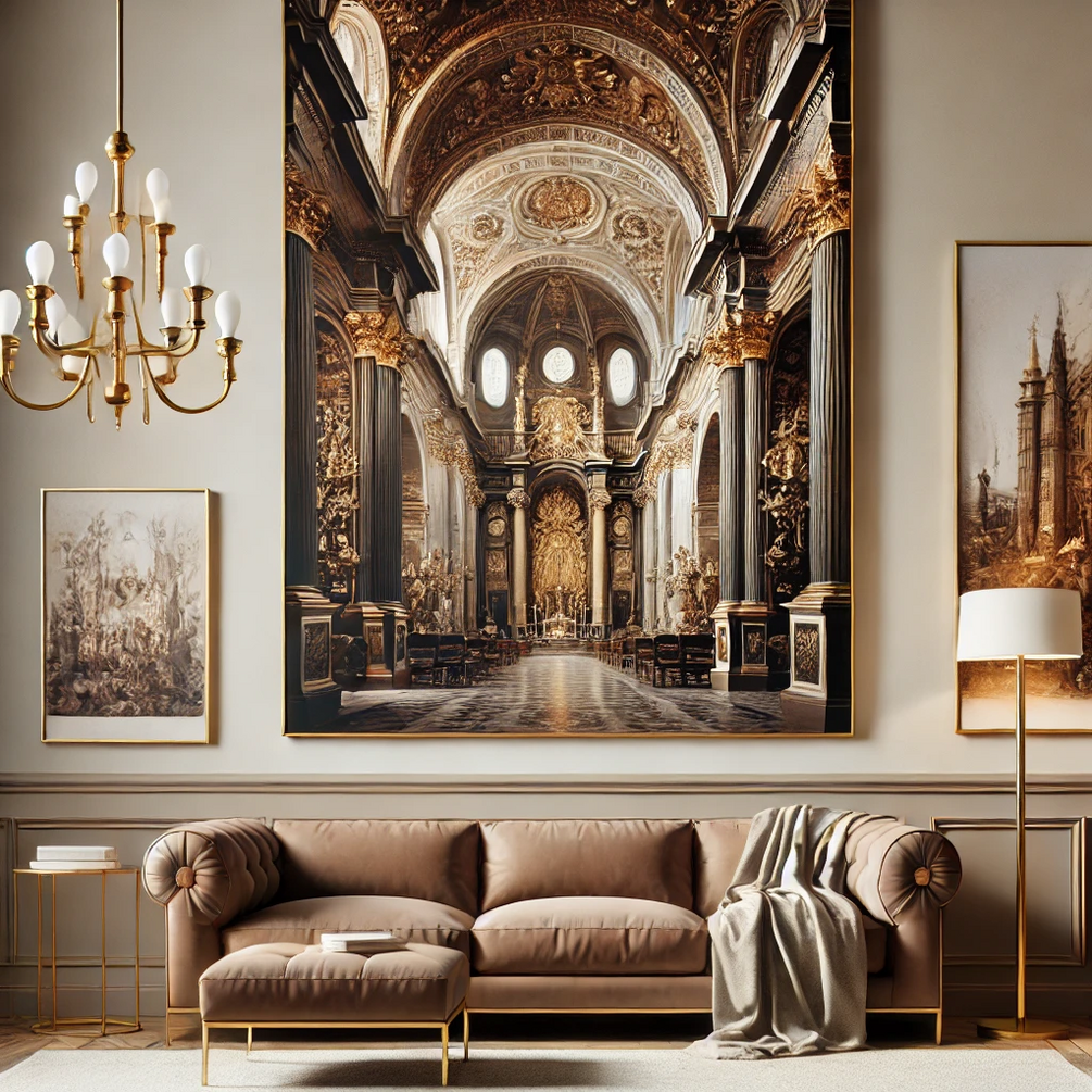 St. Nicholas Church – Printable Baroque Poster (Digital Download)