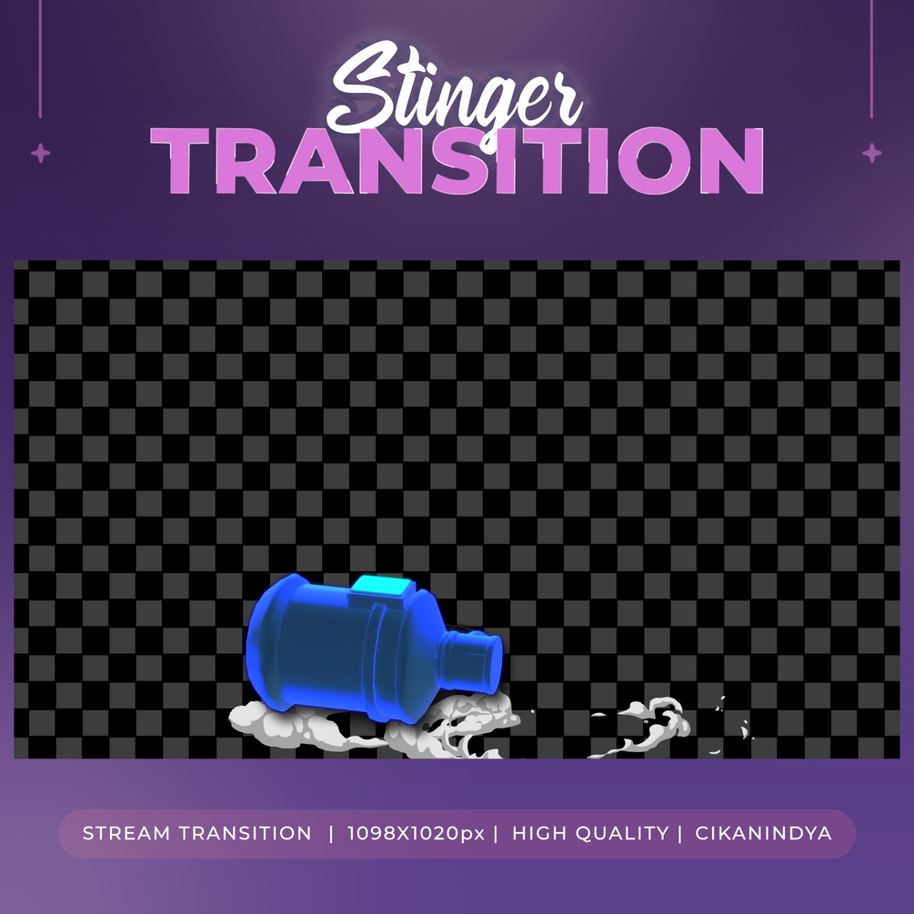 Animated Stinger Transition Blue Frost Grenade | Icy Explosion Overlay ...