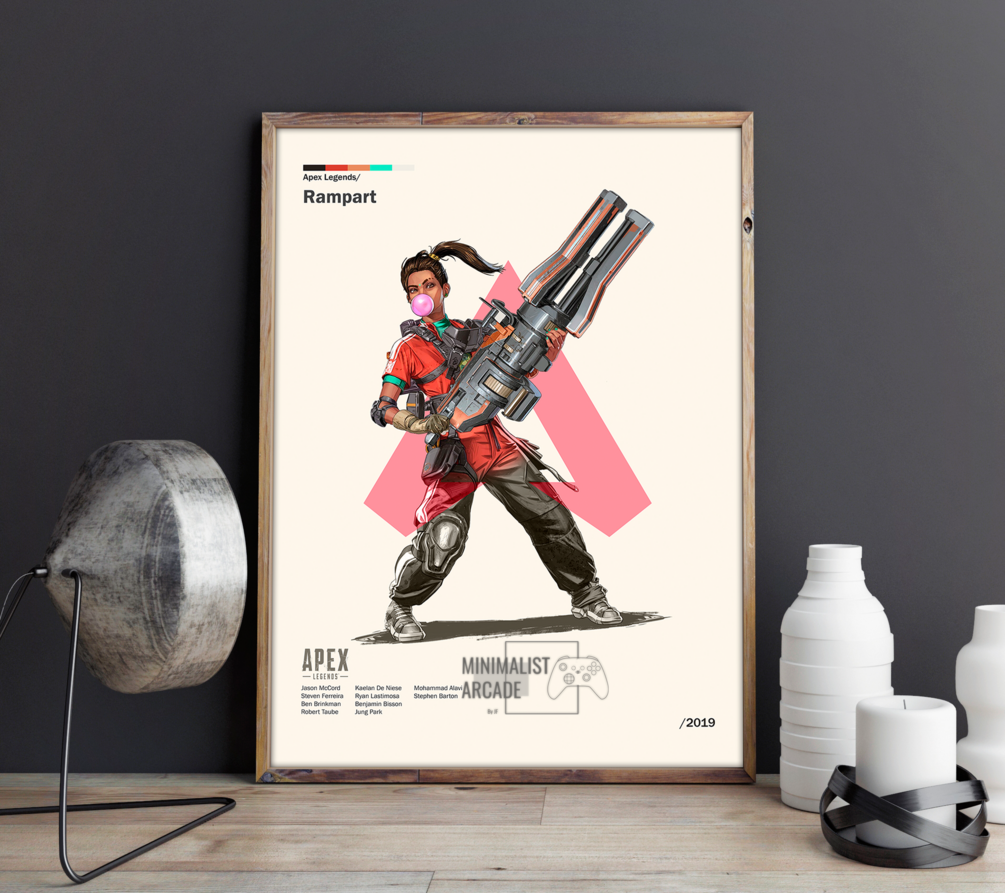 Rampart - Apex Legends Minimal Poster