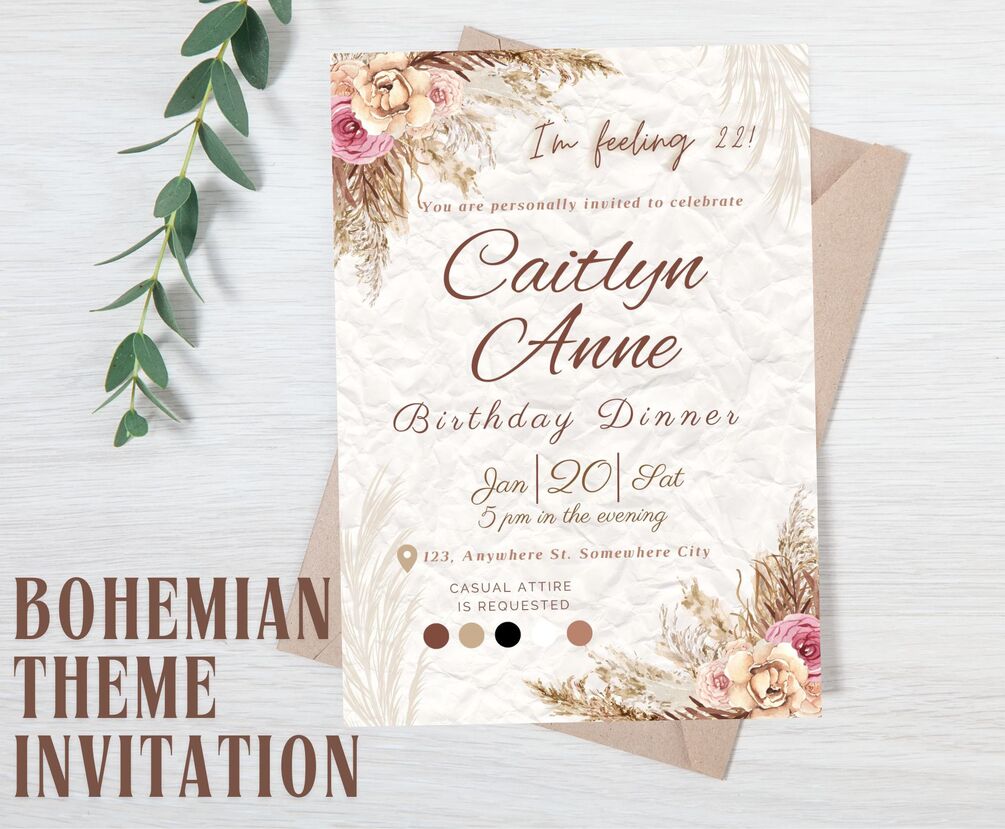 BOHEMIAN INVITATION