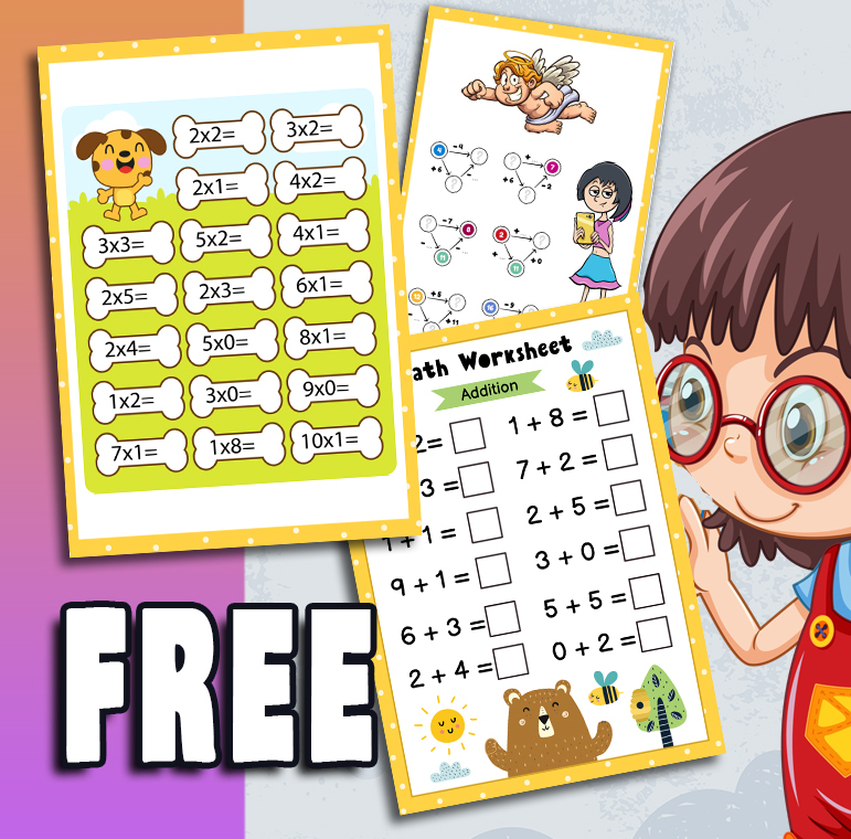 Free Math Worksheets for Kids | Fun Printable Addition & Multiplication ...