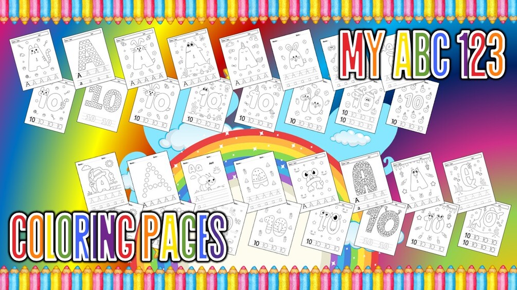 My ABC 123 Coloring Pages