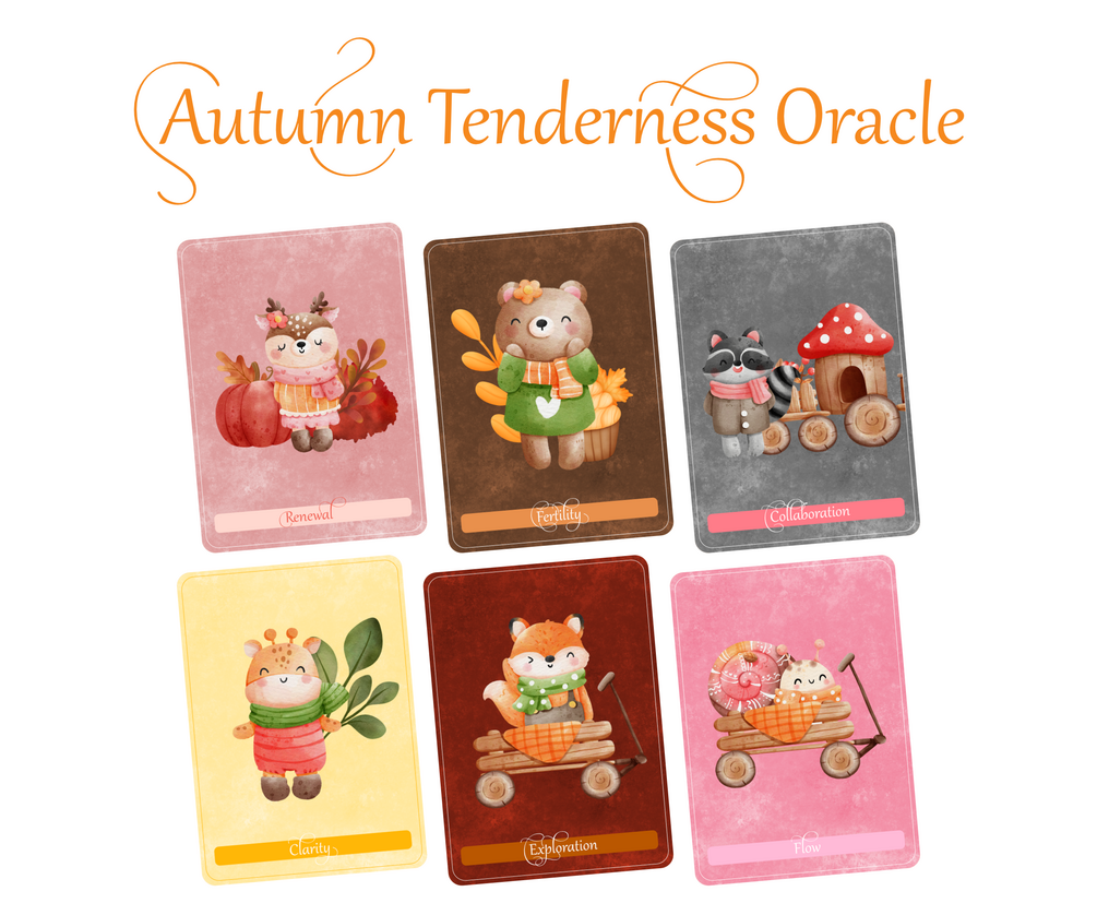 Autumn Tenderness Oracle + Guidebook | Digital Printable | Cards for ...