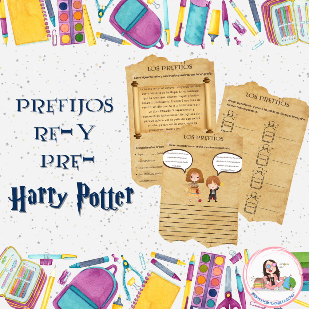 PREFIJOS RE- Y PRE- CON HARRY POTTER