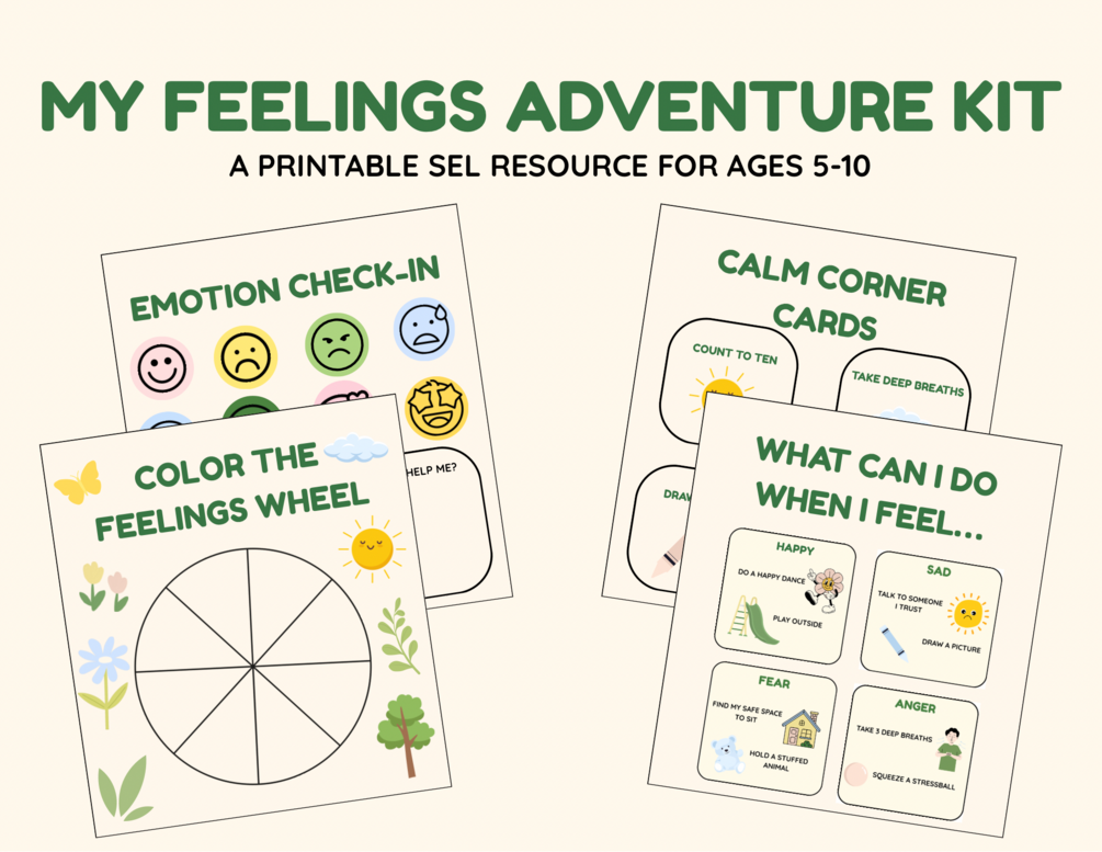 My Feelings Adventure Kit - SEL Printables Ages 5-10