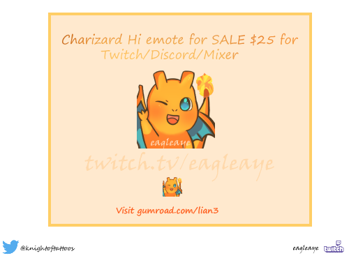 Charizard Emote for Twitch