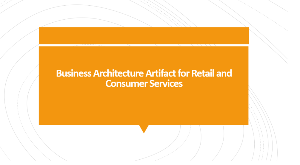 Business Architecture Artifact for Retail and Consumer Services