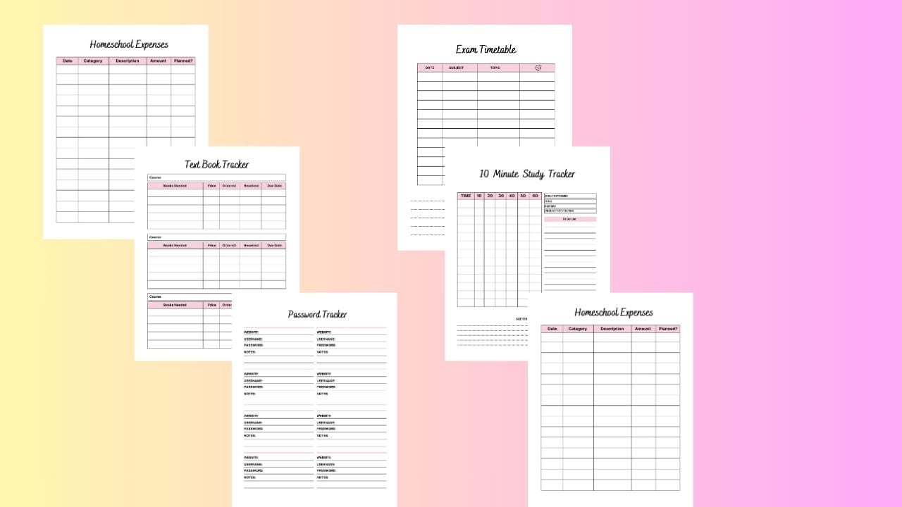 HOMESCHOOL BEST PLANNER OF 2025 (45+ PAGES) WITH FREE GOFT ASSETS OF 37 ...
