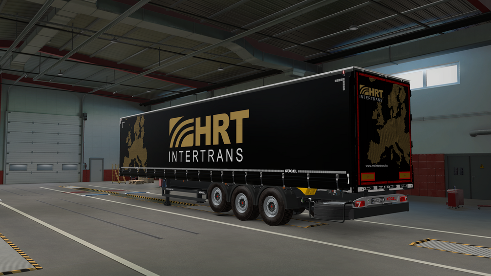 HRT INTERTRANS Skin pack for Volvo FH 2022 Premium by Sanax and Kogel trailers by Dotek and DLC ...