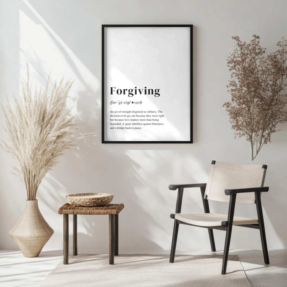 Forgiving Definition Wall Art | Printable Marriage Quote for Couples ...