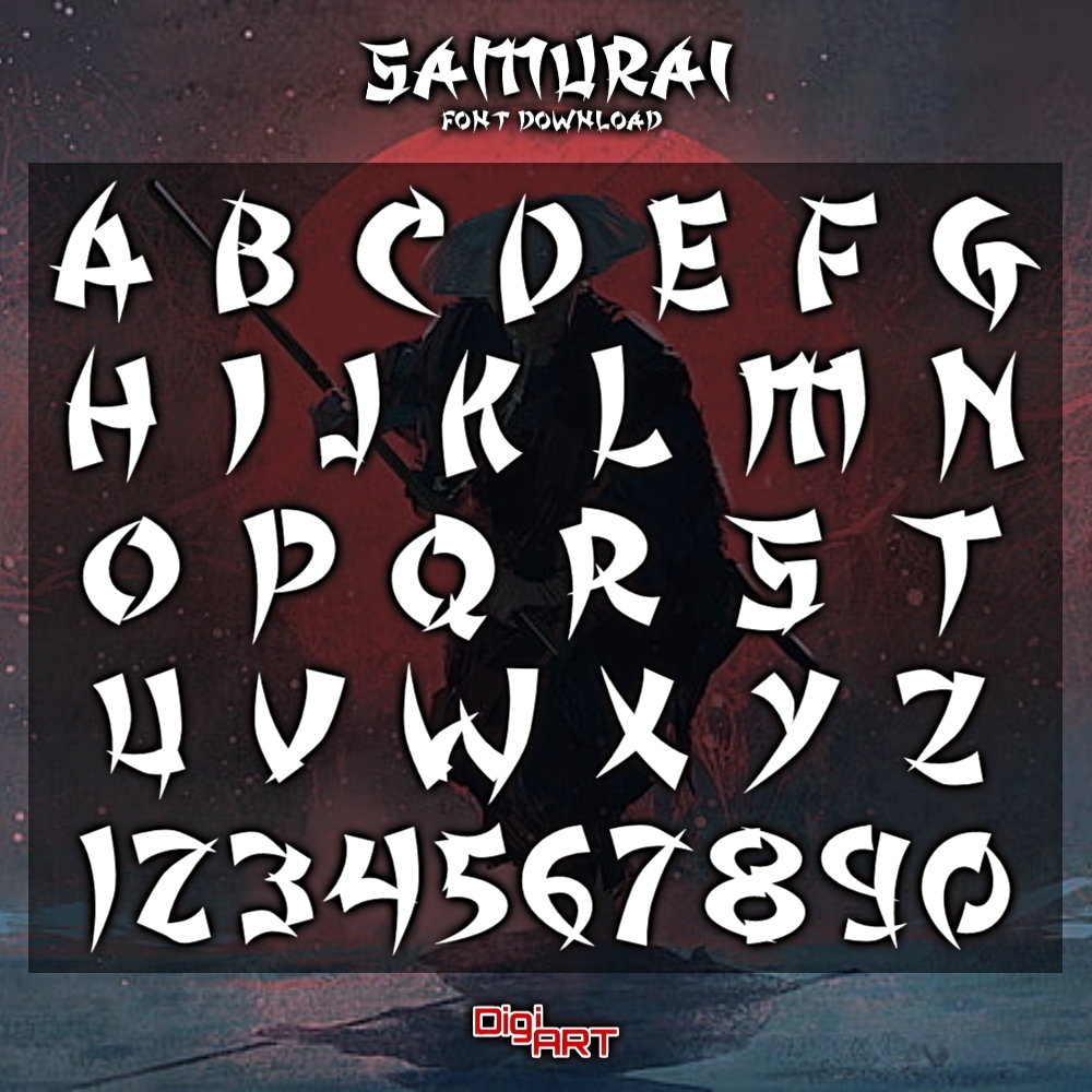 "Samurai" Oriental Font