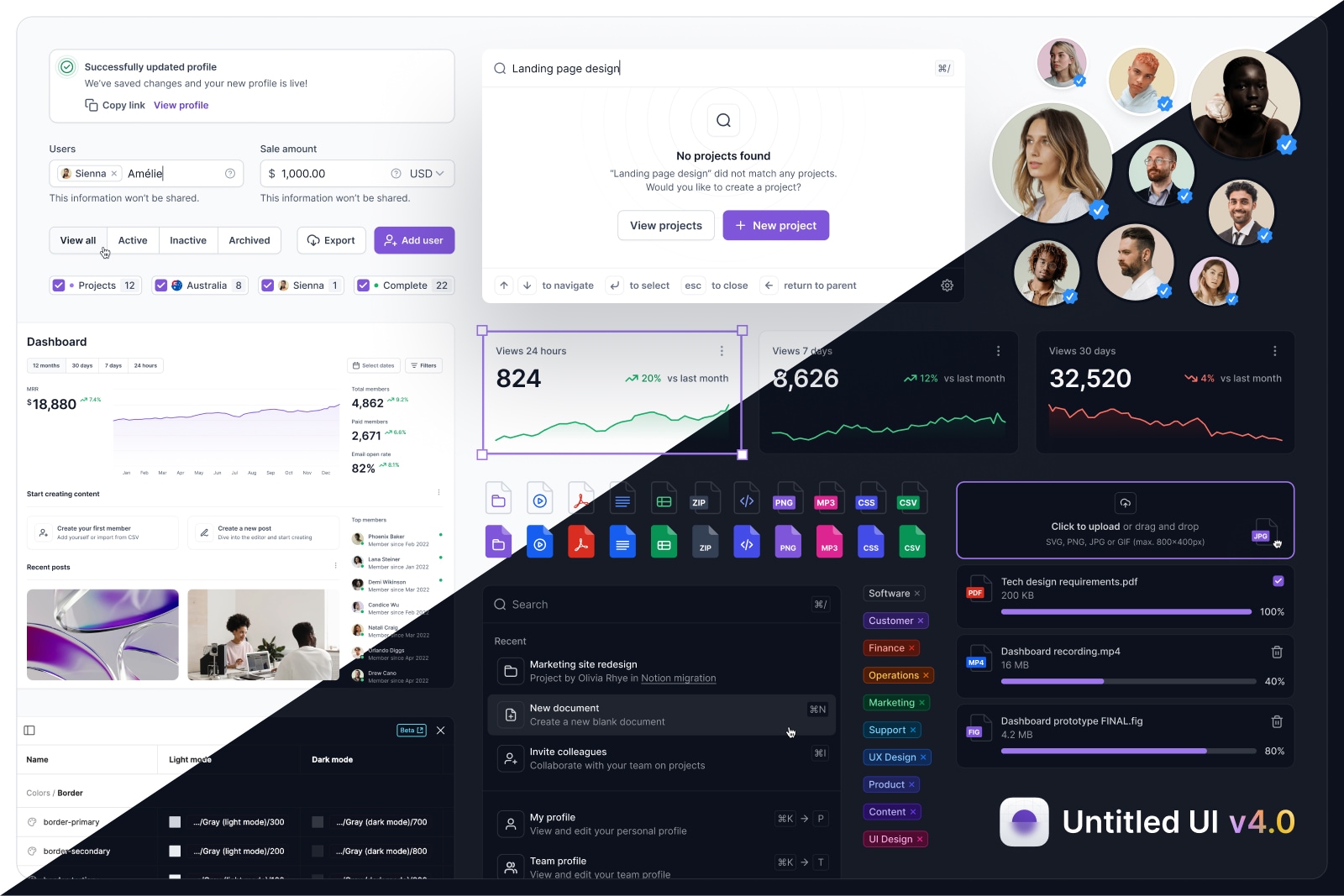 Untitled UI v4.0 — Dark mode, variables & Auto Layout 5.0 - Untitled UI