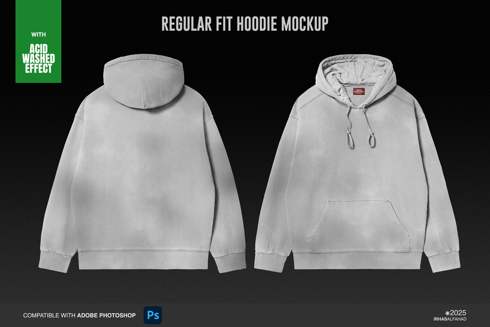 Regular Fit Hoodie Mockup