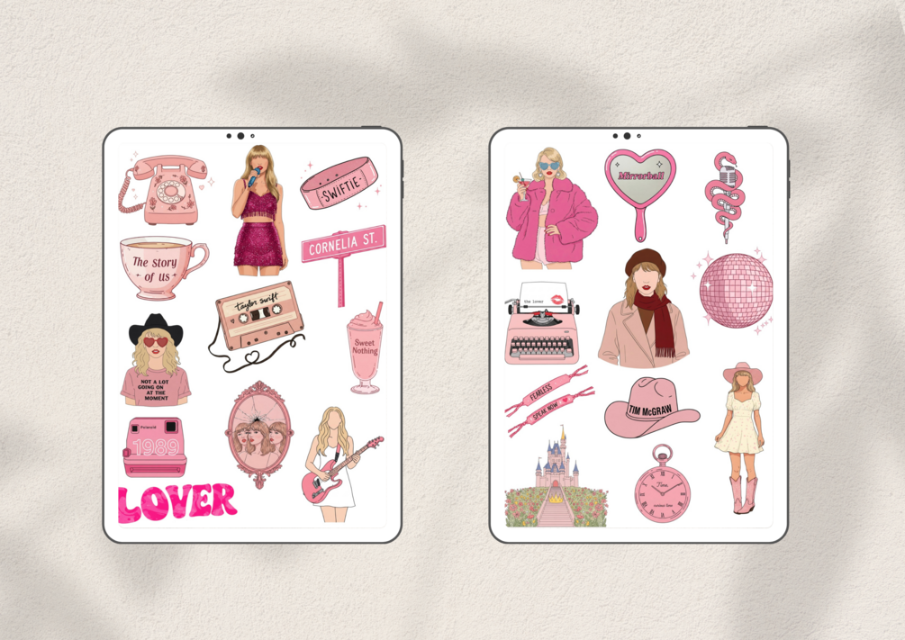 Taylor Swift Digital Sticker 2025 | Swiftie Planner Stickers ...