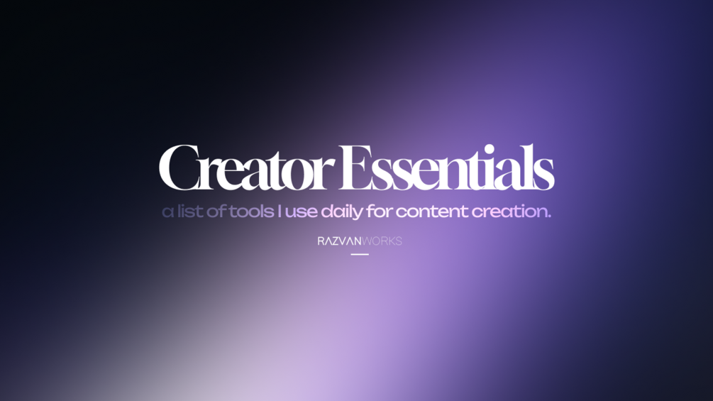 Creator Essentials