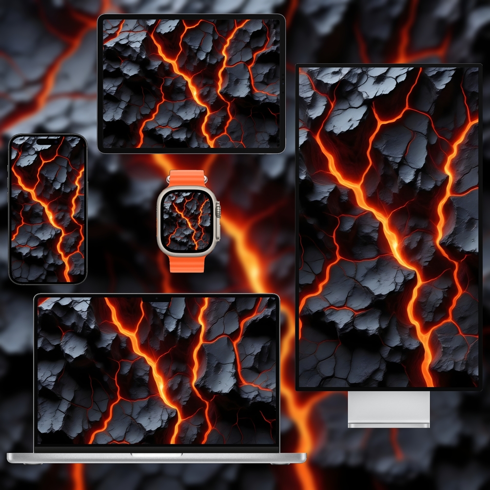 Molten Core Organic Surface Custom-Fit Digital Art Pack – Sci-Fi Lava Veins