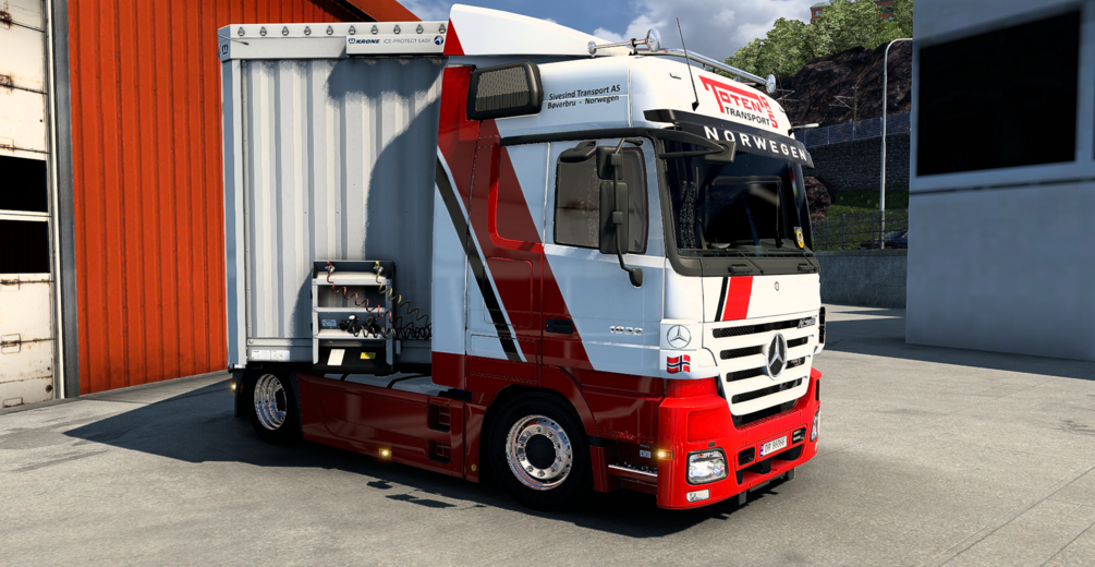 Mercedes Actros MP2 Toten Transport - Sivesind Transport Combo Skin