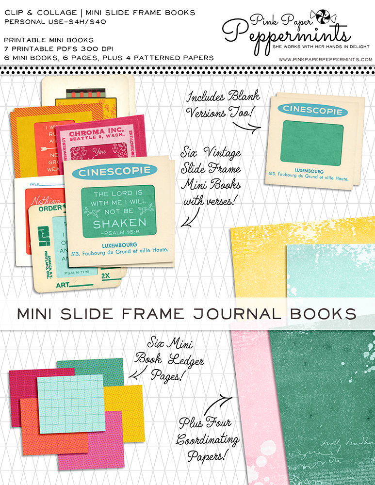Clip & Collage | 2" x 2" Slide Frame Mini Books