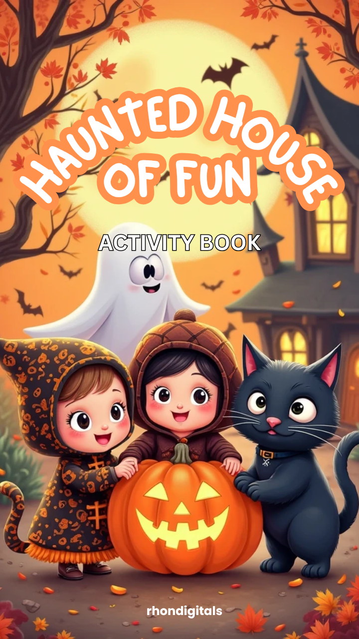 Halloween Activity Book (Editable in Canva)