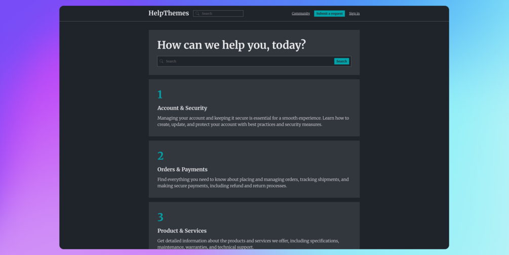 Free Zendesk Theme | Chicago