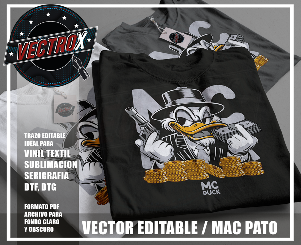 Vector Editable - Mac Pato
