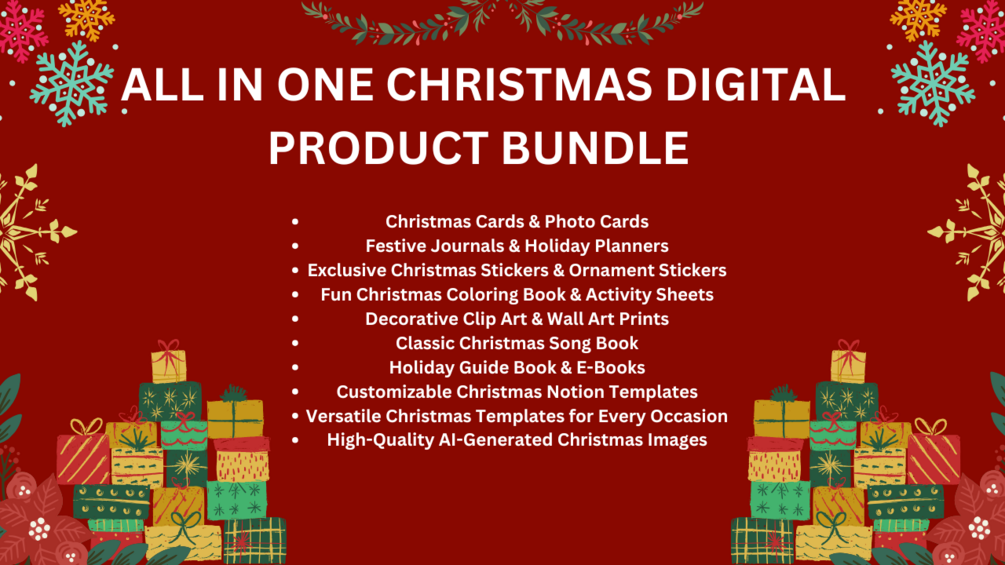 ALL IN ONE CHRISTMAS DIGITAL PRODUCTS BUNDLE
