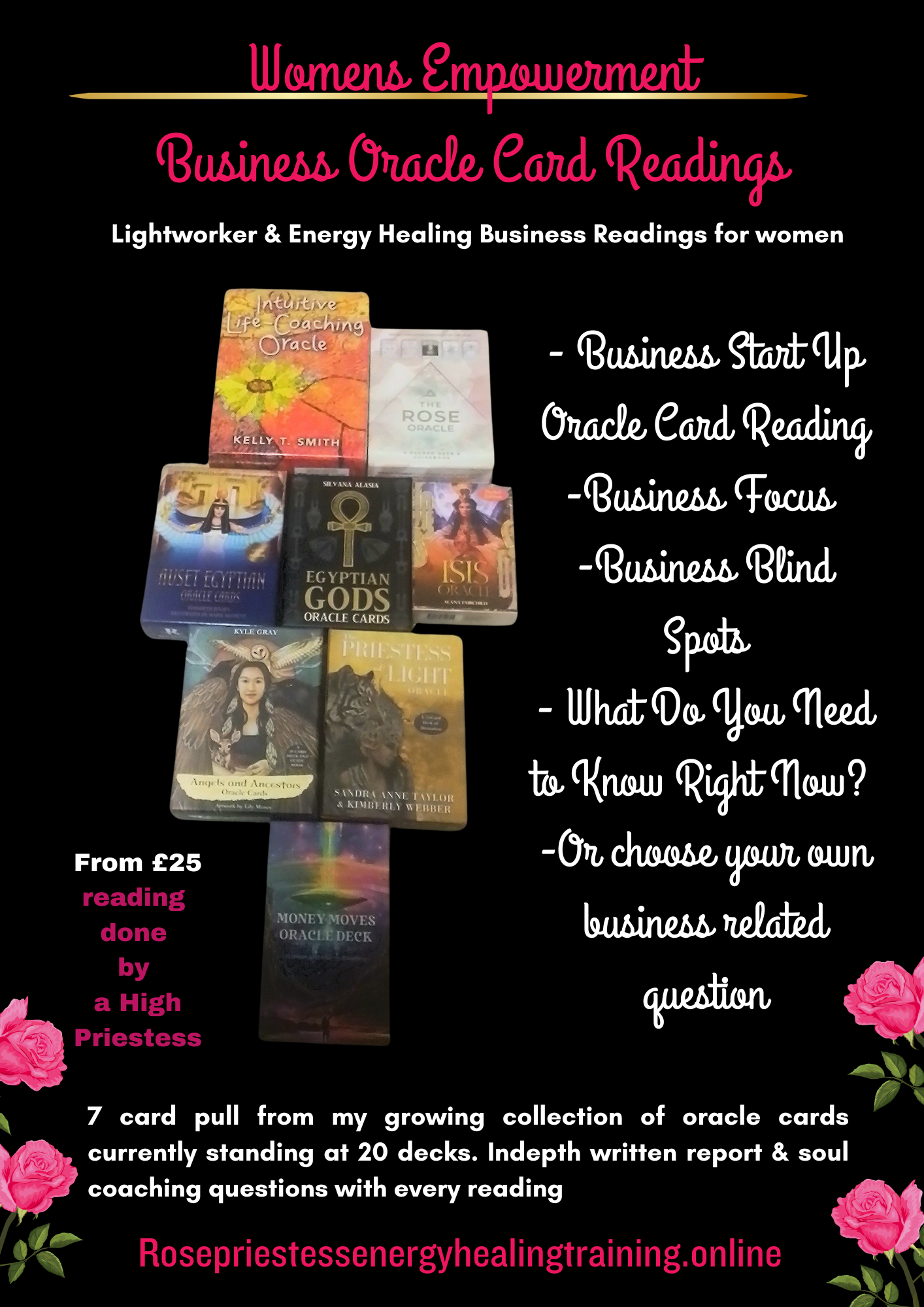 Indepth Divine Feminine Lightworker Business Oracle Card Reading