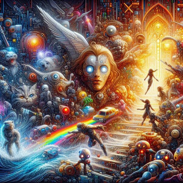 🎨 Divine Expressions: Abstract Images of Gods 🌟