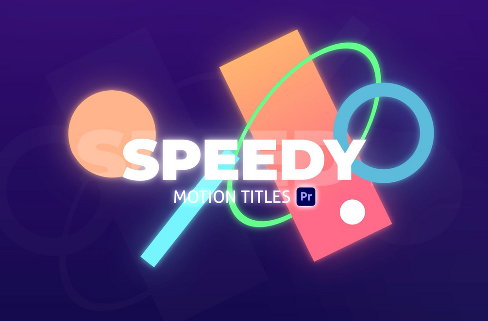 Speedy Motion Titles Pack for Premiere Pro