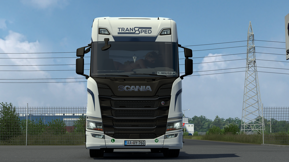 TRANS-SPED skin for SCANIA R (N.G.). ETS2