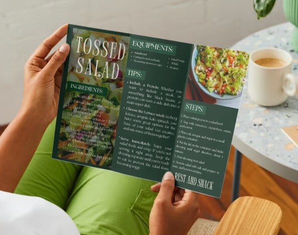 Tossed Salad Recipe Brochure
