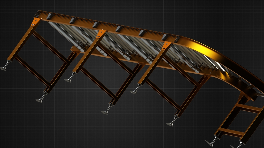 Industrial Conveyor System | SolidWorks 3D CAD Model
