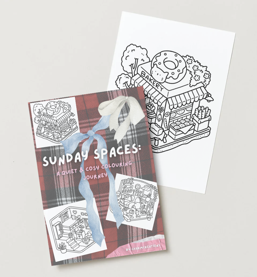 Sunday Spaces: A Quiet & Cosy Colouring Book Journey