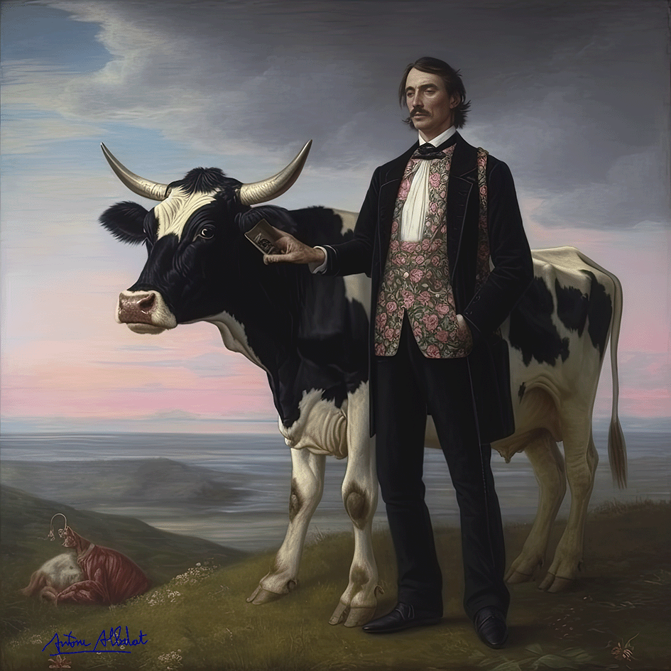 Senyor amb Vaca / Señor con Vaca / Mister Cowwy