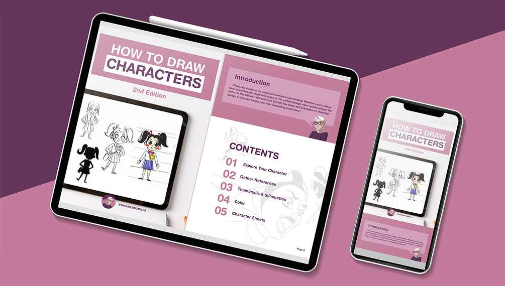 How to draw Characters E-Book