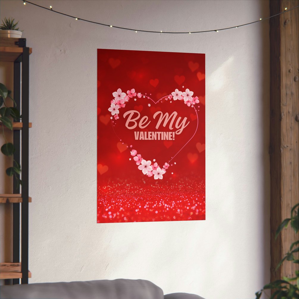 Be my Valentine Poster PDF Download