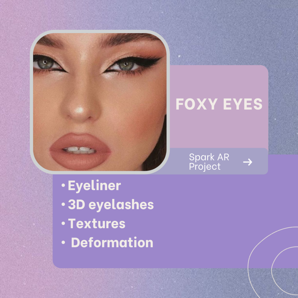 Spark AR Project "Foxy eyes"