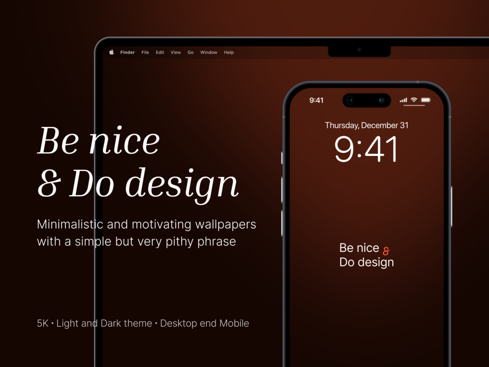 Be nice & Do design | Wallpapers