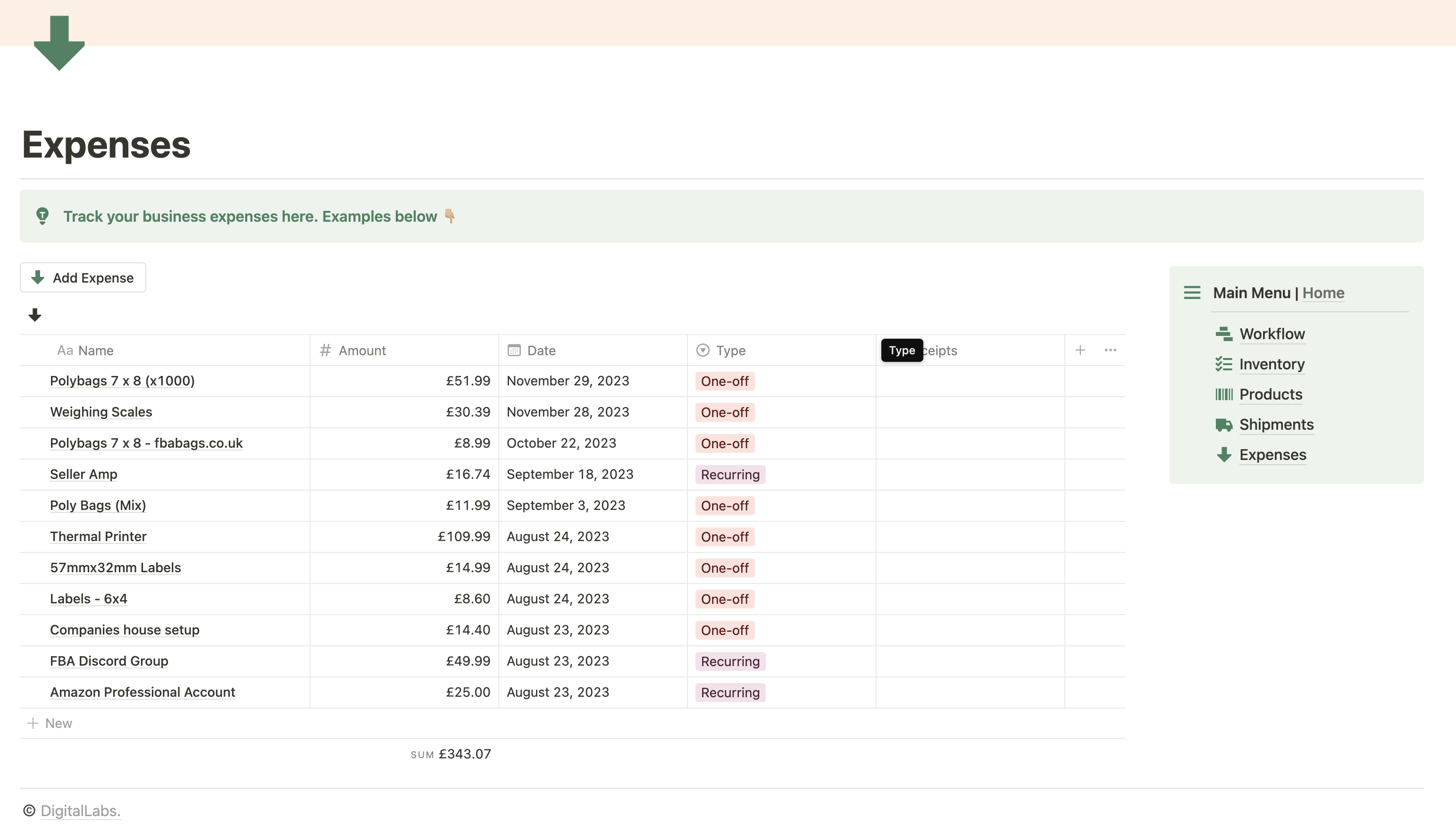 Amazon FBA Inventory Management Template [Starter Pack]