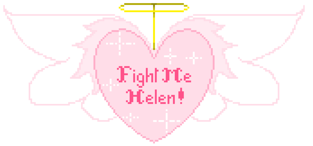 Fight Me Helen Cross Stitch Pattern (PNG)