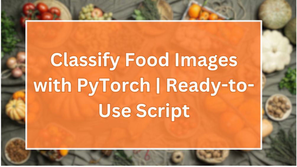 Food Recognition Classifier Script With Pytorch
